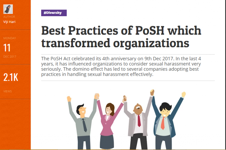 Best Practices of PoSH which transformed organizations - Kelp