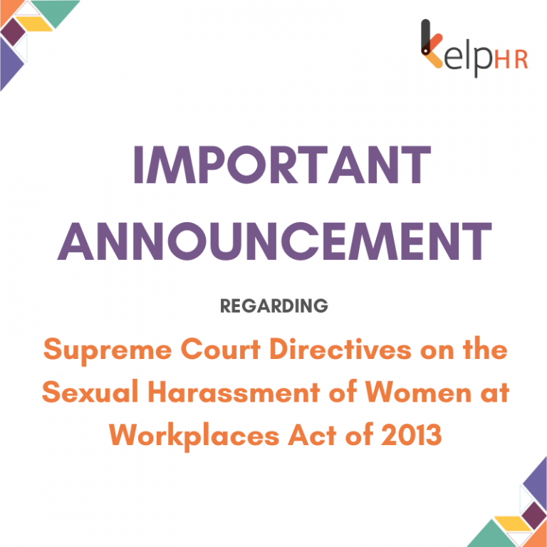 Supreme Court POSH Directives: What Employers Must Know