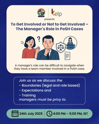 To Get Involved or Not to Get Involved – Manager’s Role in PoSH Cases ...